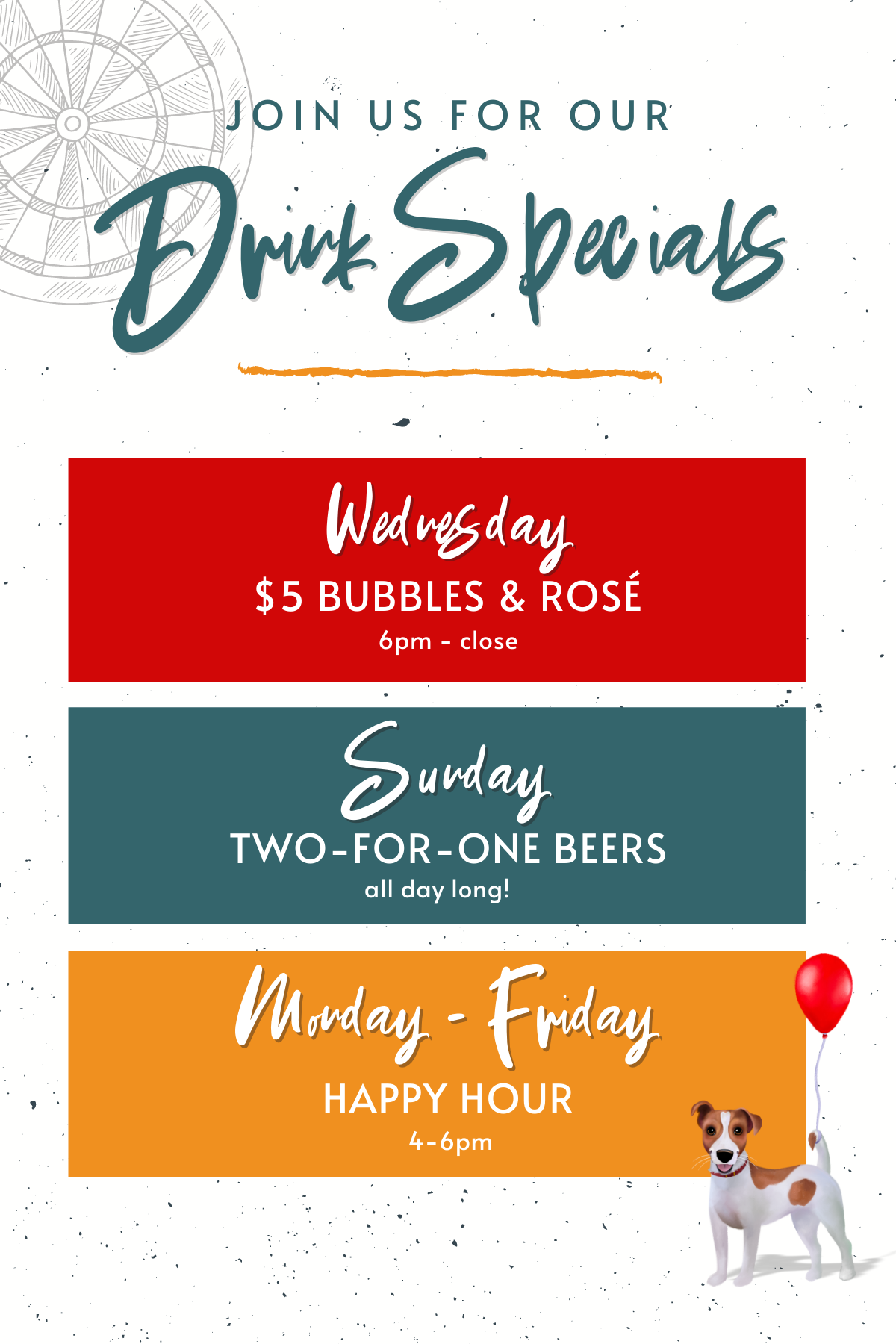 Specials - Jaspers Restaurant